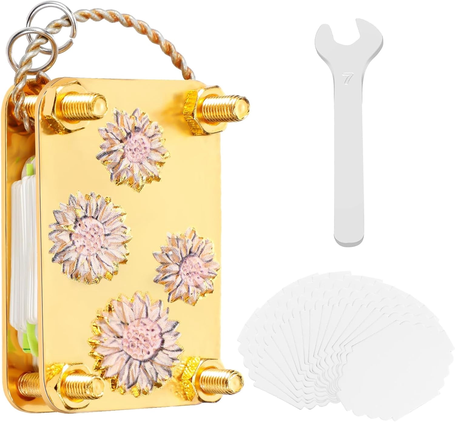 Zonon Micro Flower Press Miniature Flower Press Kit with 20 Reusable ...