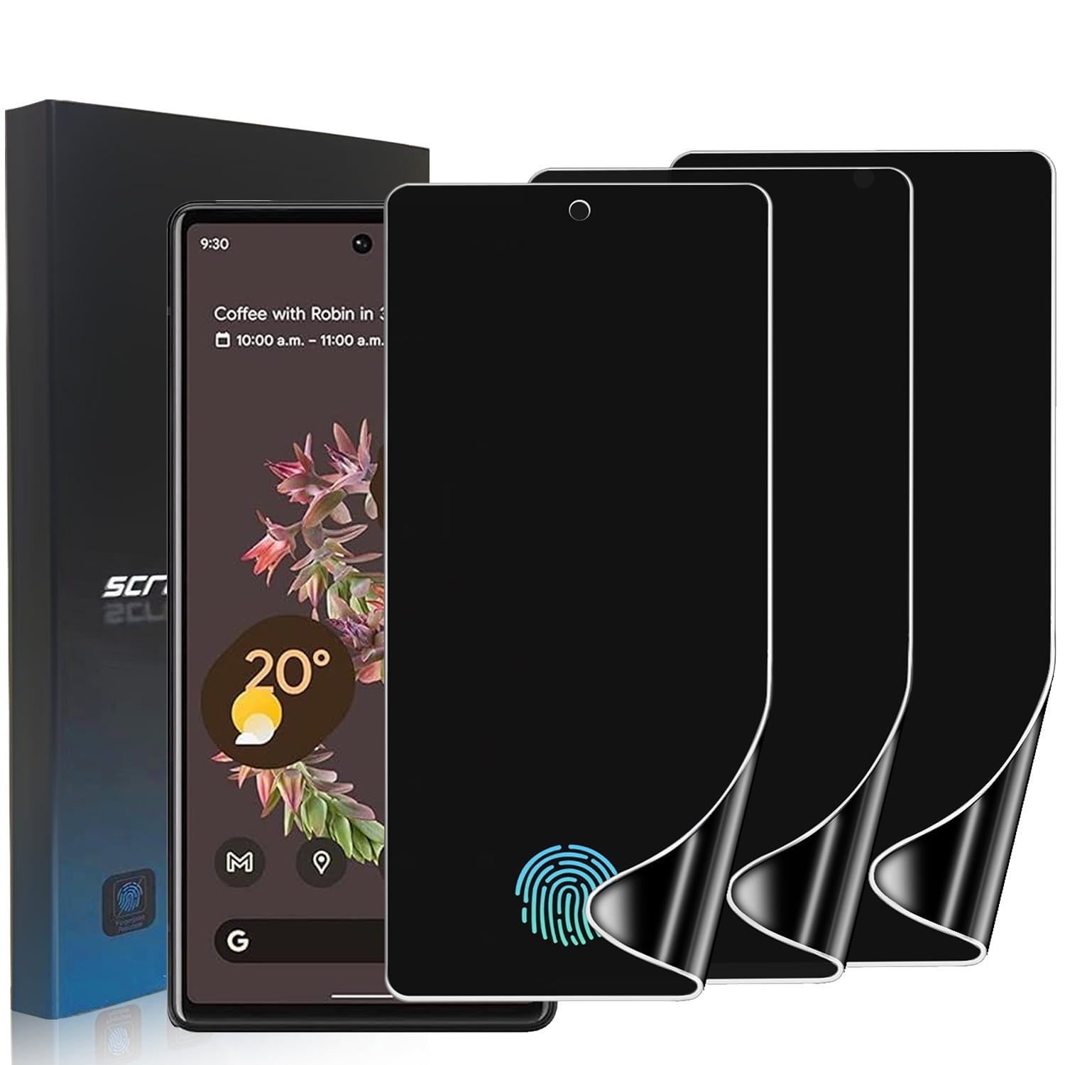 ZYQEEE 3 Pack Privacy Screen Protector for Google Pixel 6 6.4", Anti ...