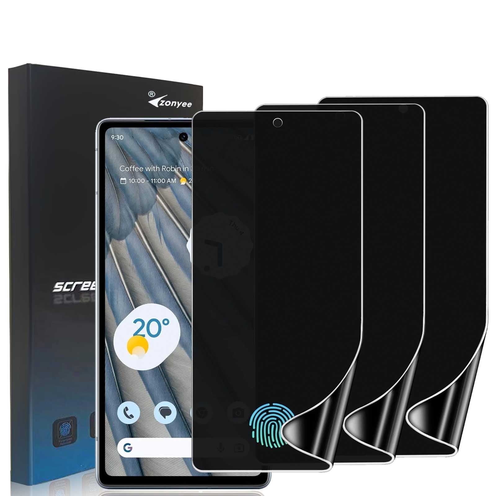 ZYQEEE 3 Pack Privacy Screen Protector for Google Pixel 7a - 6.1",Anti ...