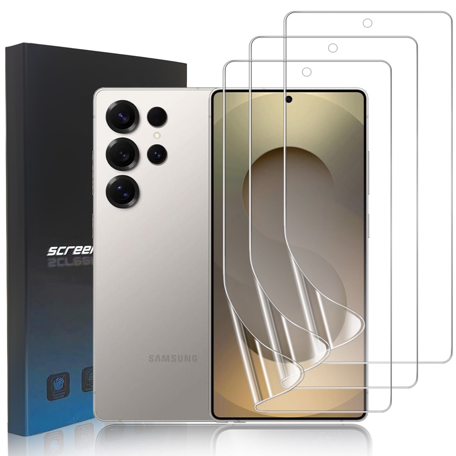 Zonyee [3 Pack] Screen Protector for Samsung Galaxy S25 Ultra, HD ...