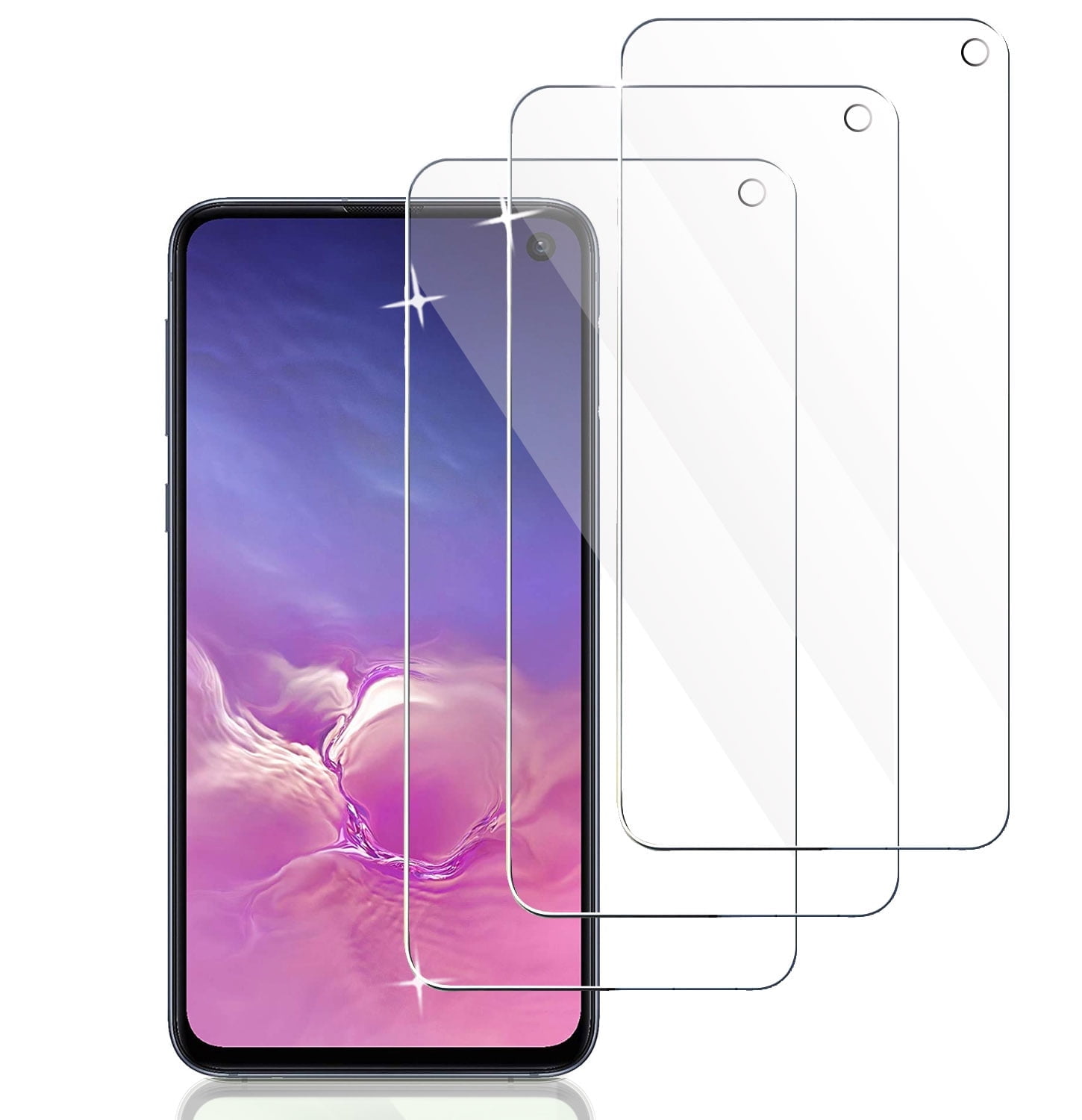 Zonyee HD Screen Protector Compatible for Samsung Galaxy S10E 5.8", Anti-Scratch Tempered Glass ...