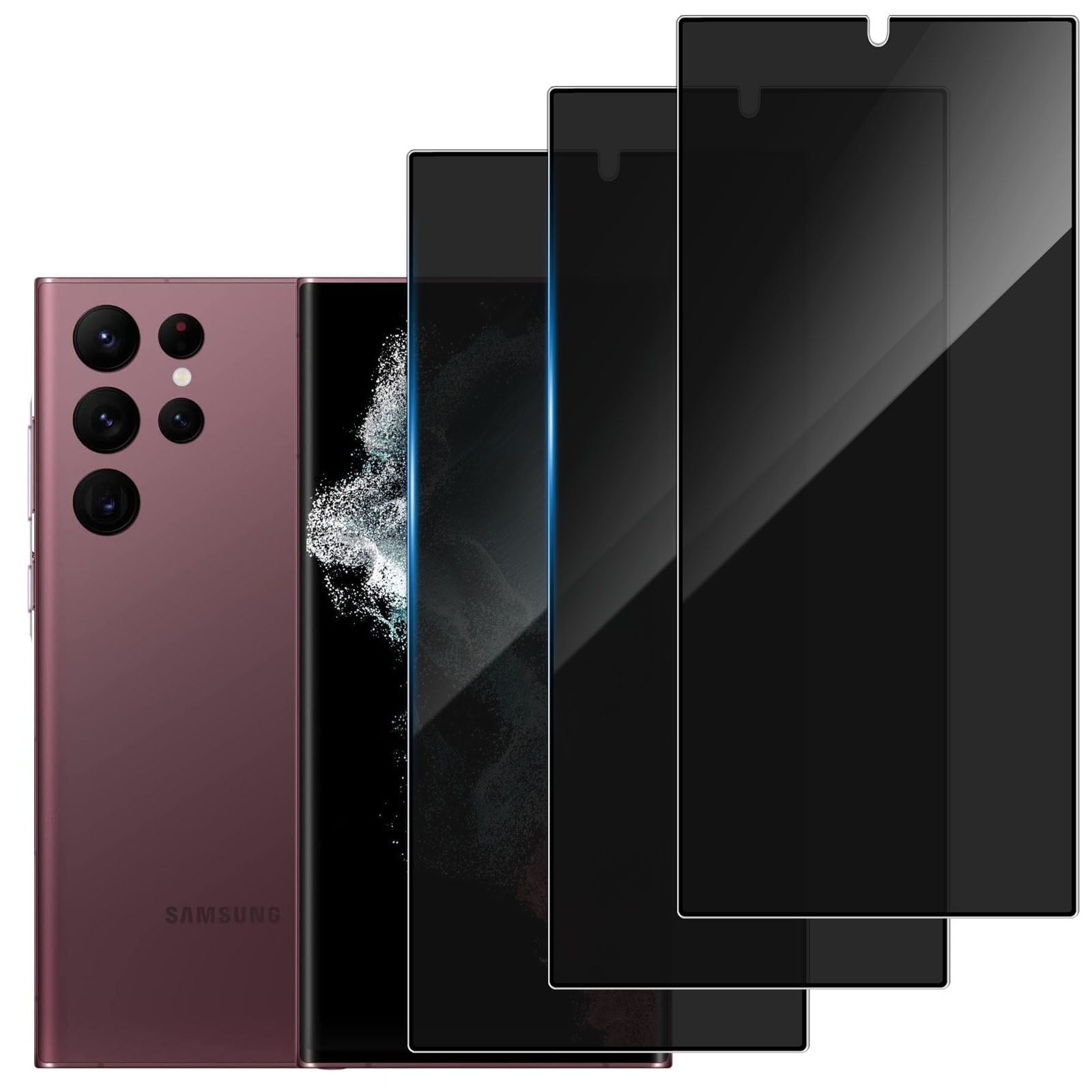 Zonyee Privacy Screen Protector Tempered Glass for Samsung Galaxy S22 ...