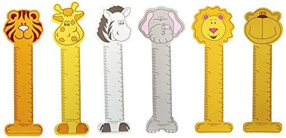 Zoo Animal Ruler Bookmark (4Dz-Un) - Stationery - 48 Pieces - Walmart.com