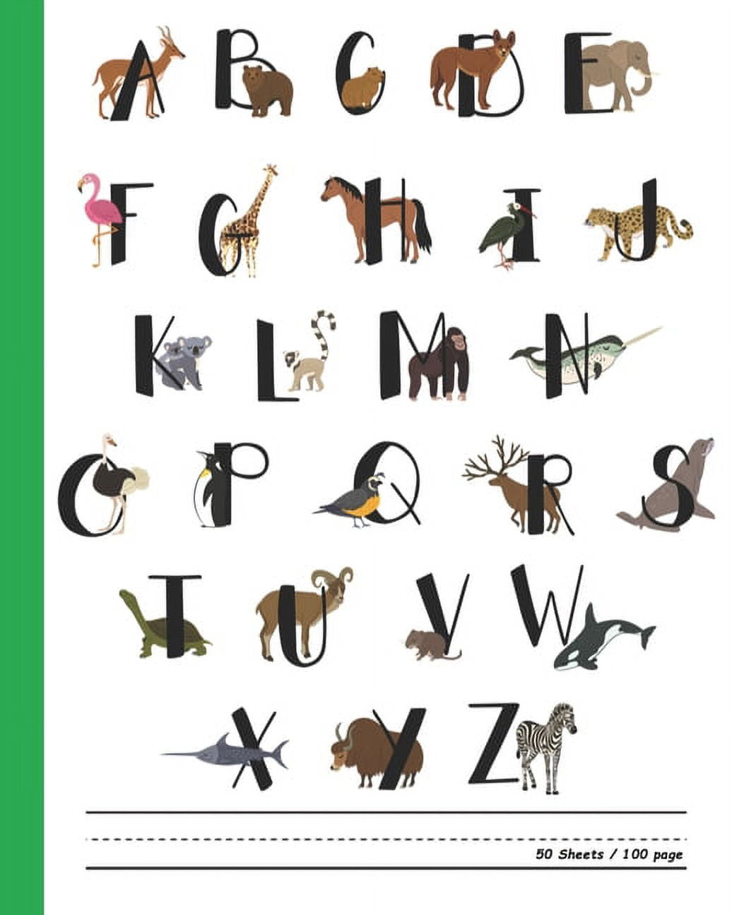 Zoo Animal A to Z Words for Kids: Practice Letter Alphabet Book, early ...