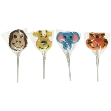 Jungle Animal Zoo Suckers (12 individually wrapped lollipops) Elephants ...