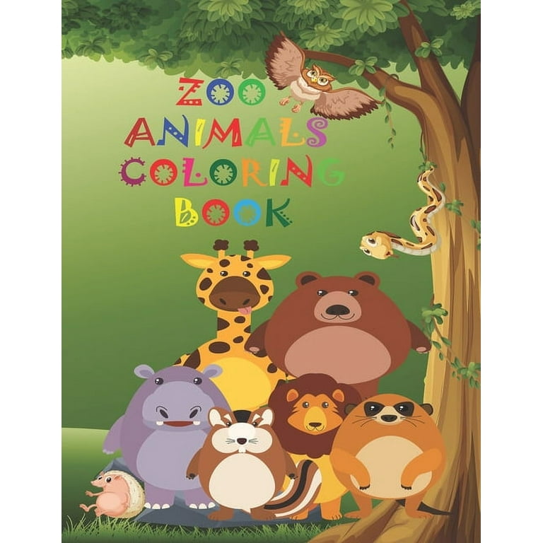 zoo animal coloring pages for toddlers