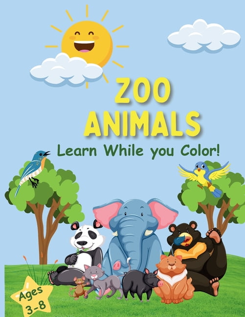 Zoo Animals Coloring Book (Paperback) - Walmart.com