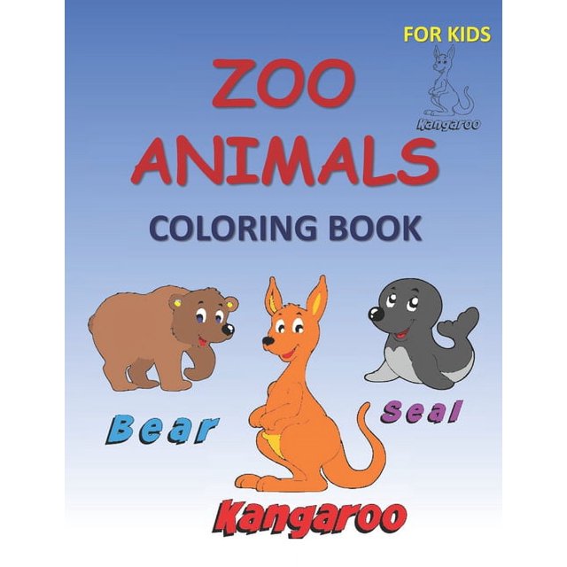Zoo Animals Coloring Book for Kids: Kids Coloring Books Animal Coloring ...
