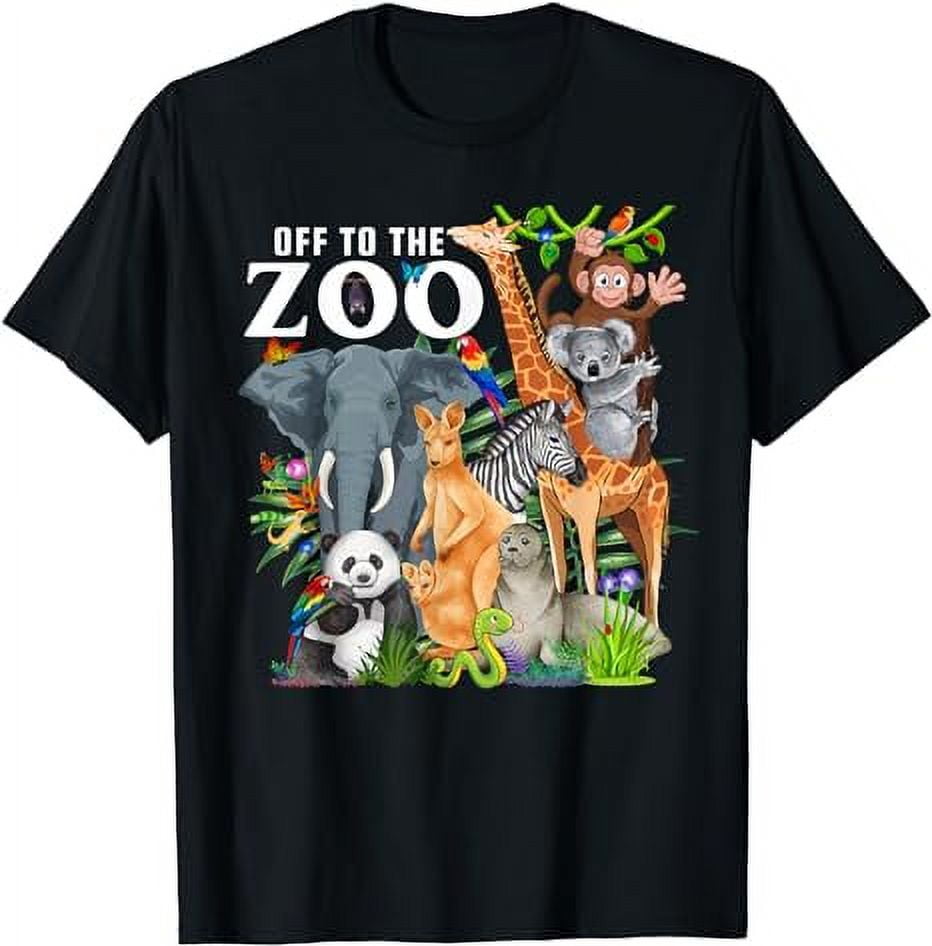 Zoo Animals Safari Party A Day At The Zoo Safari Zoo Animal T-Shirt ...