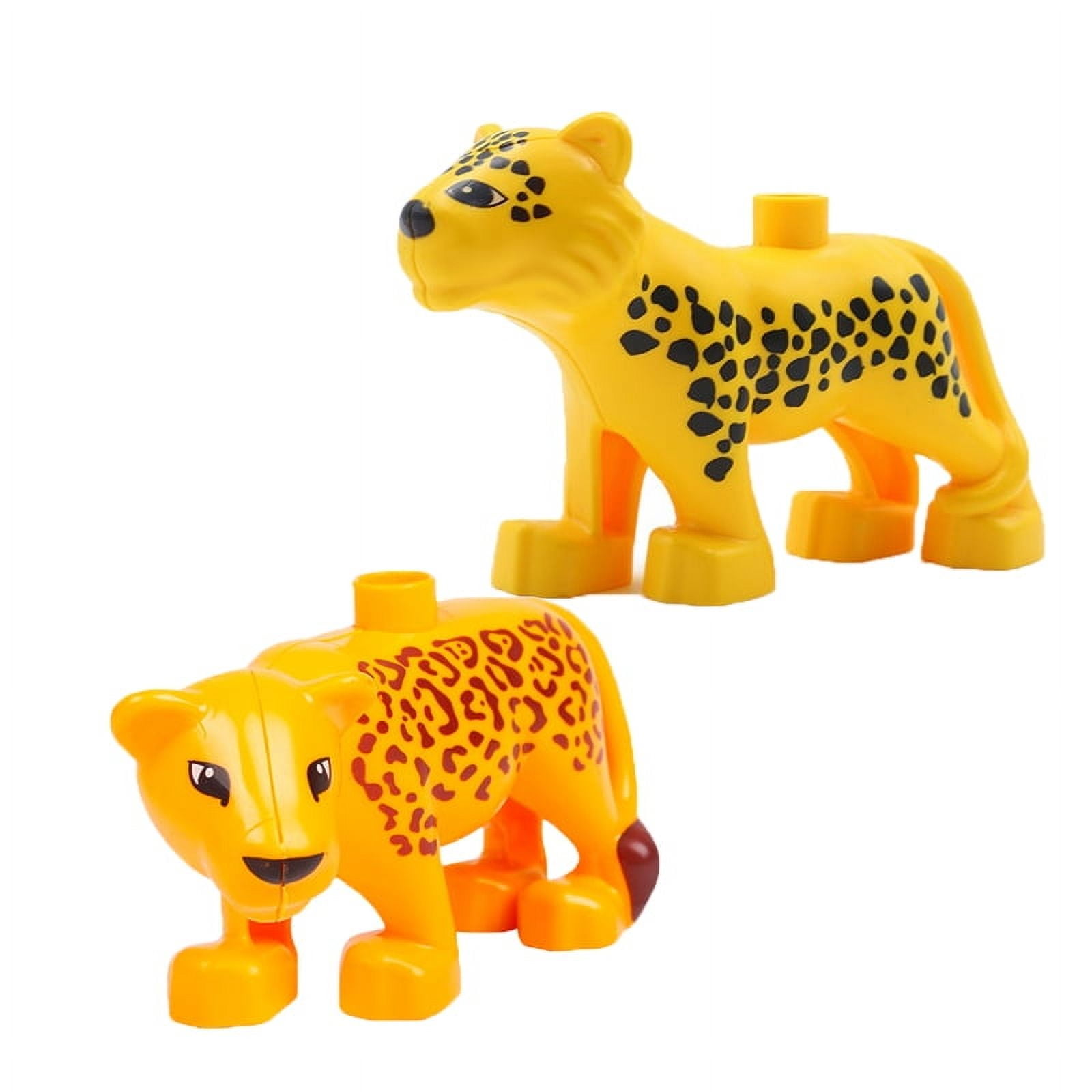 Zoo Animals Series Set Big Size Building Blocks Assemble Accessories ...