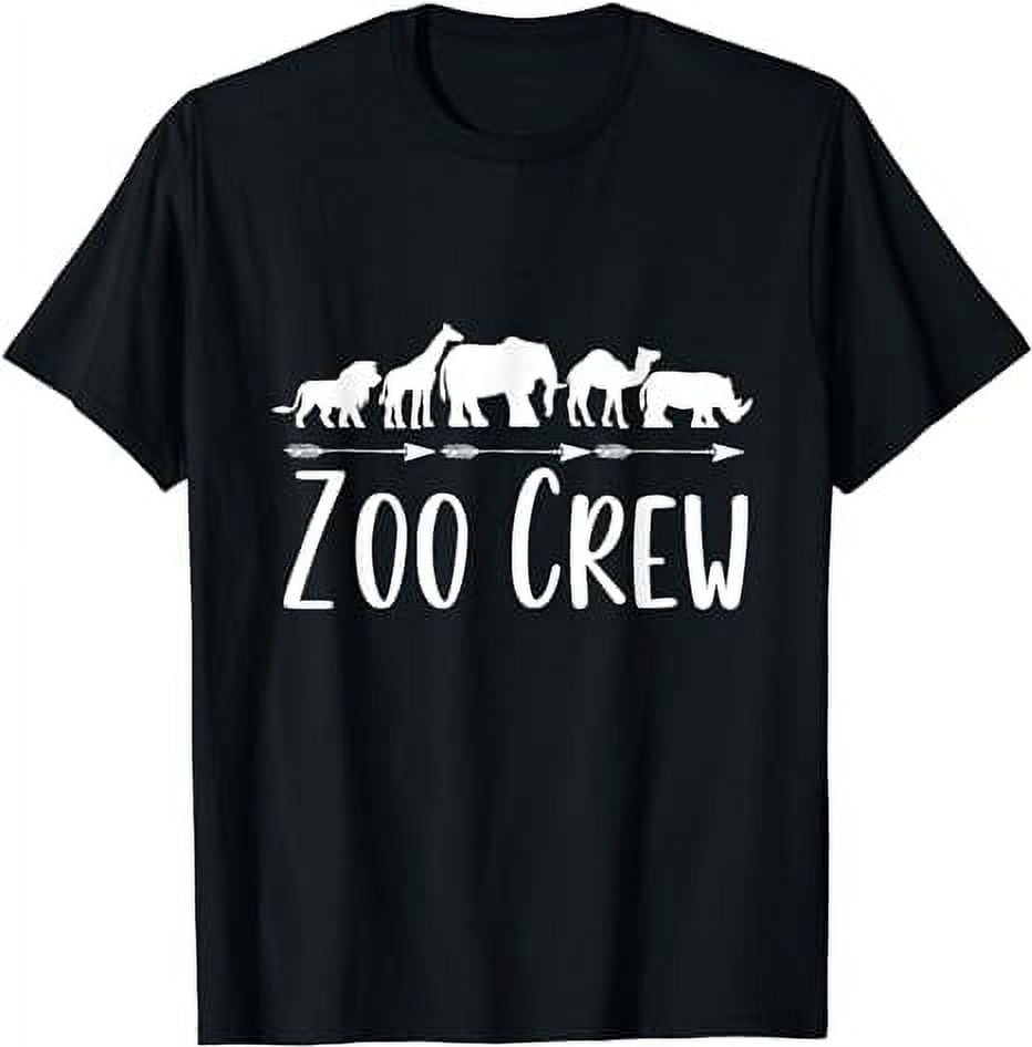 Zoo Crew Safari Animals for Kids or Adults Zoo Group Teacher T-Shirt ...
