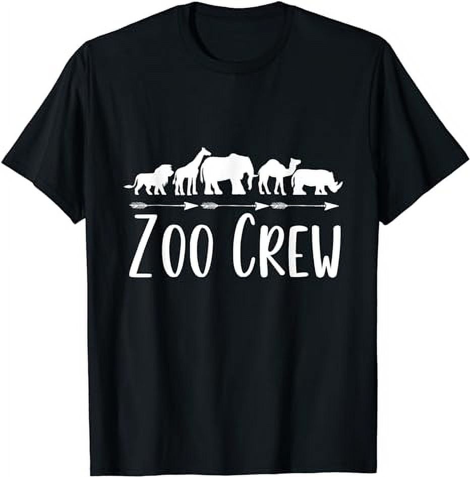 Zoo Crew Safari Animals for Kids or Adults Zoo Group Teacher T-Shirt ...