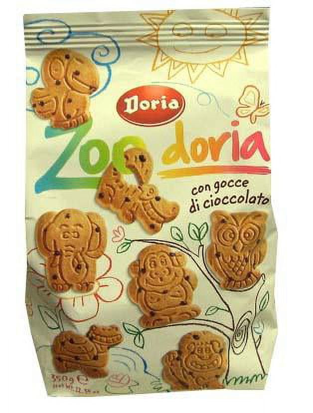 Zoo Doria Animal Shaped Shortbread Biscuits (Doria) 300g with Cocoa ...
