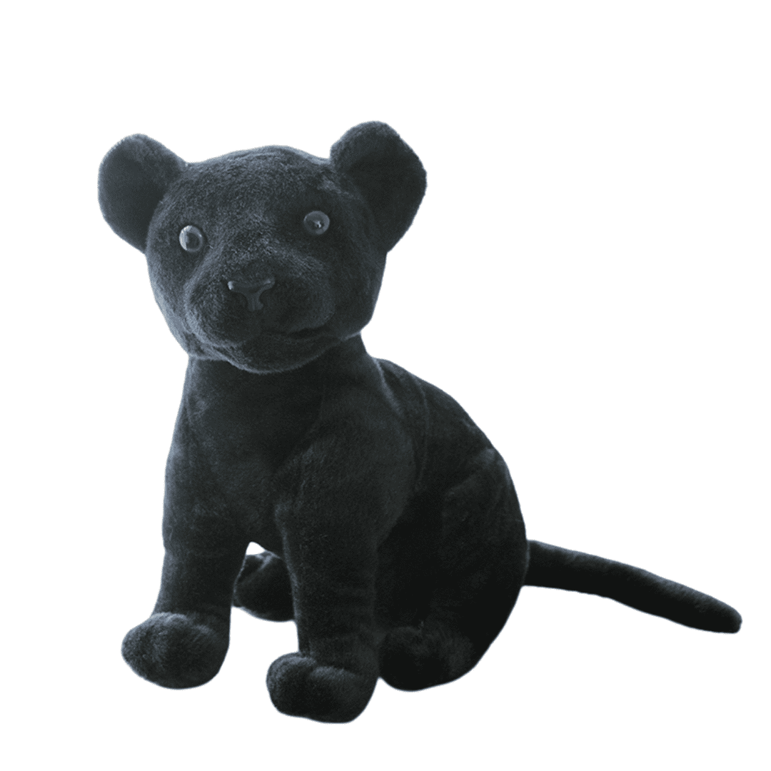 Zoo Jungle Leopard Plush Toy - Realistic Snow Leopard, Leopard, Black ...