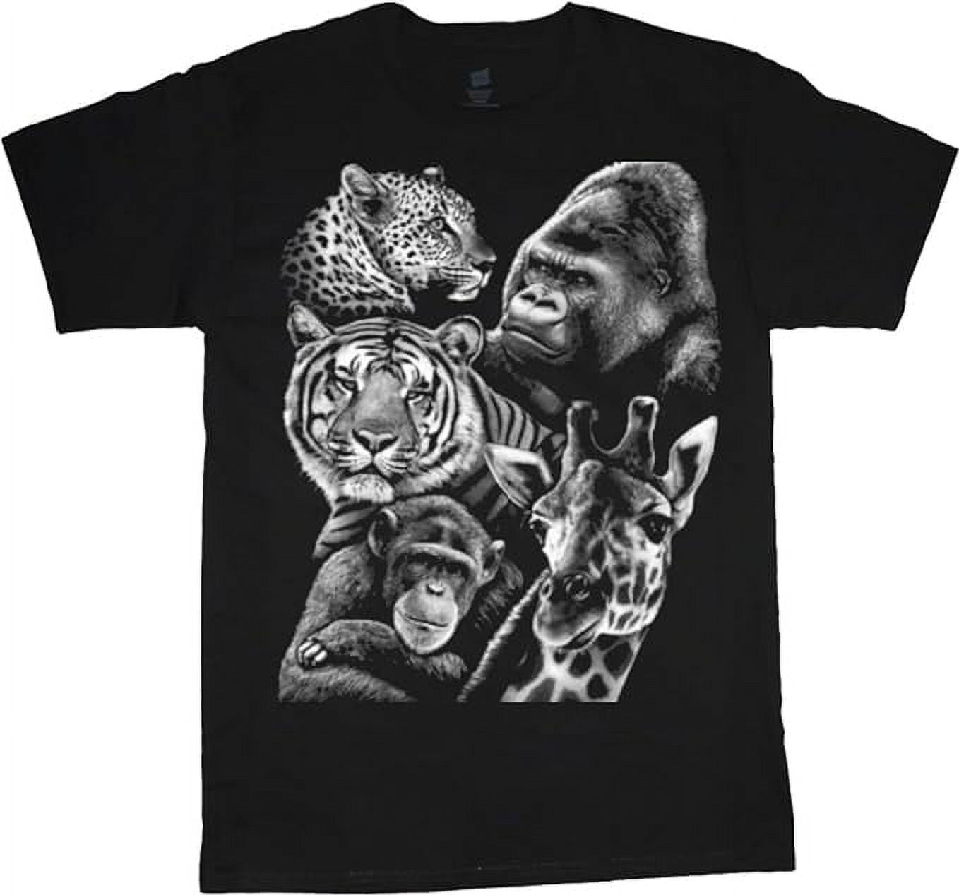 Zoo Keeper Animals Giraffe Cheetah Gorilla Tiger T-Shirt Mens Graphic ...