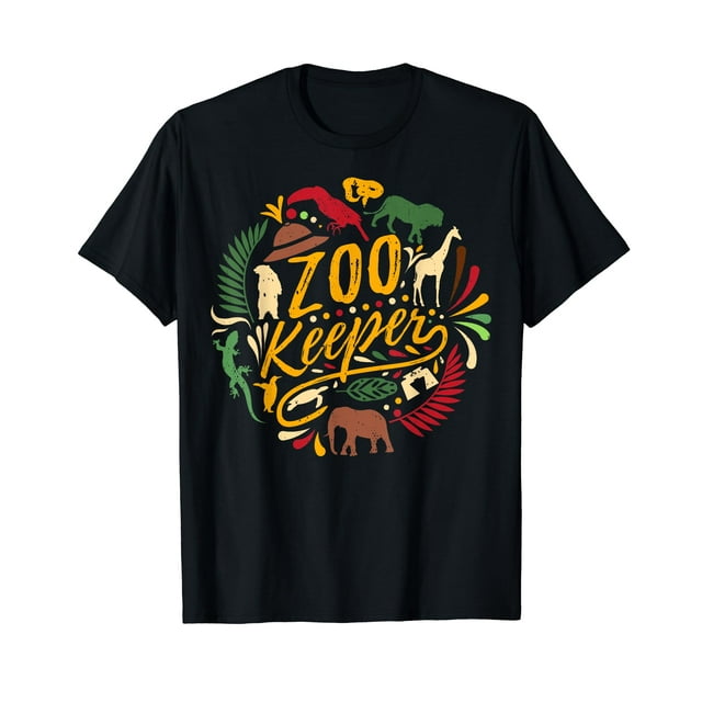 Zoo Keeper Safari Wildlife Jungle Animals T-Shirt - Walmart.com