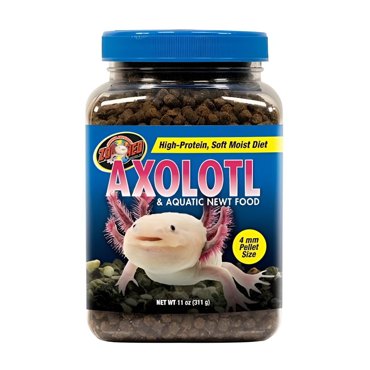Zoo Med Amphibian Soft Moist High Protein Pellets, Feed for Aquatic ...