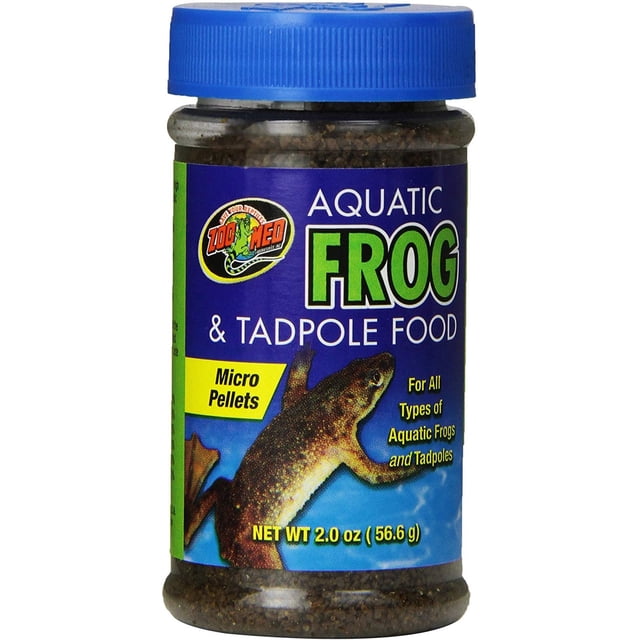 Zoo Med Reptile Aquatic Frog & Tadpole Food, High-Protein Micro Pellets ...