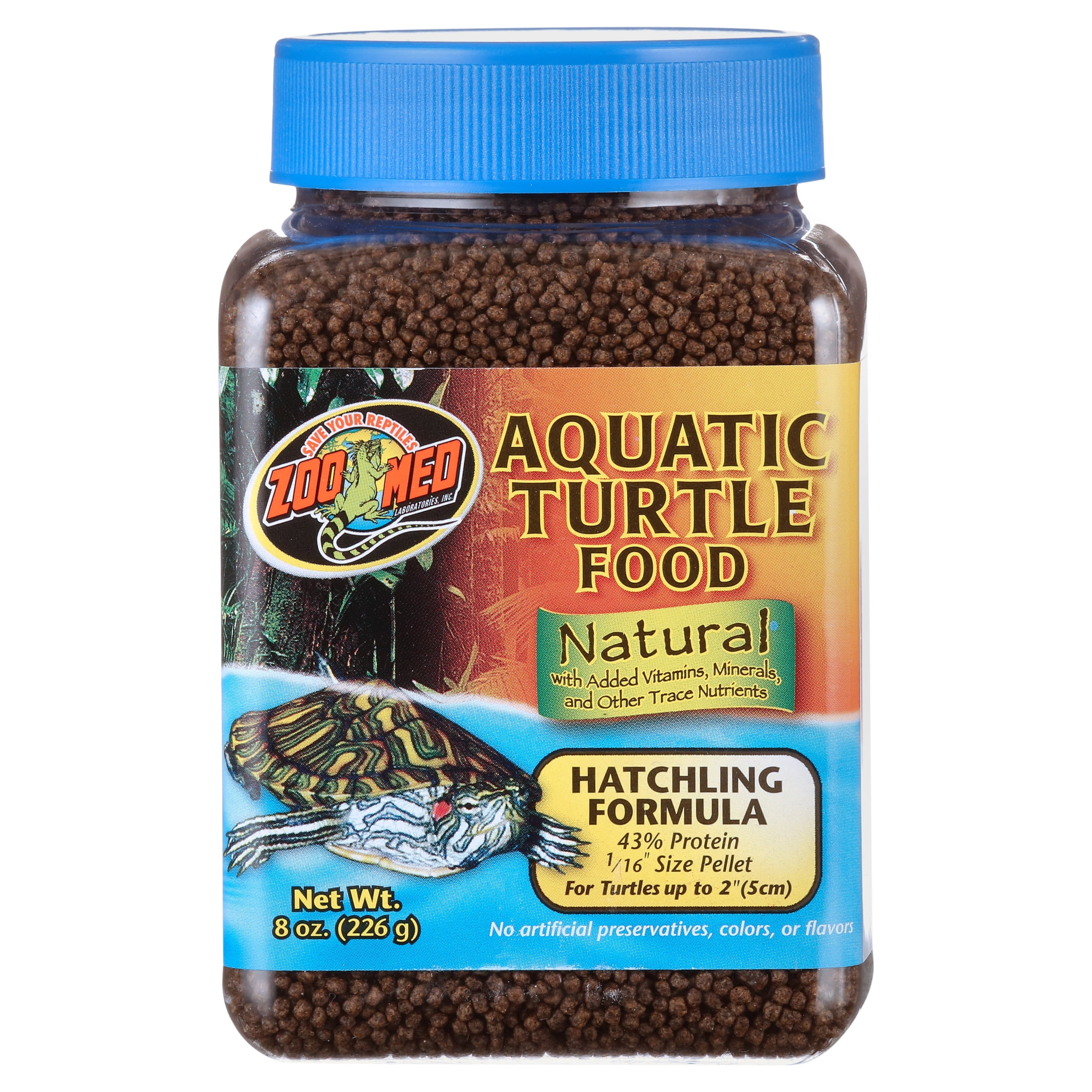 Zoo Med Aquatic Turtle Hatchling Food, Micro Pellet, 8 oz, Feed Pet ...