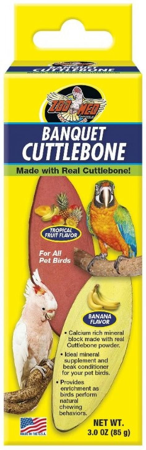 Zoo Med Banquet Cuttlebone Tropical Fruit and Banana Flavor [Food ...