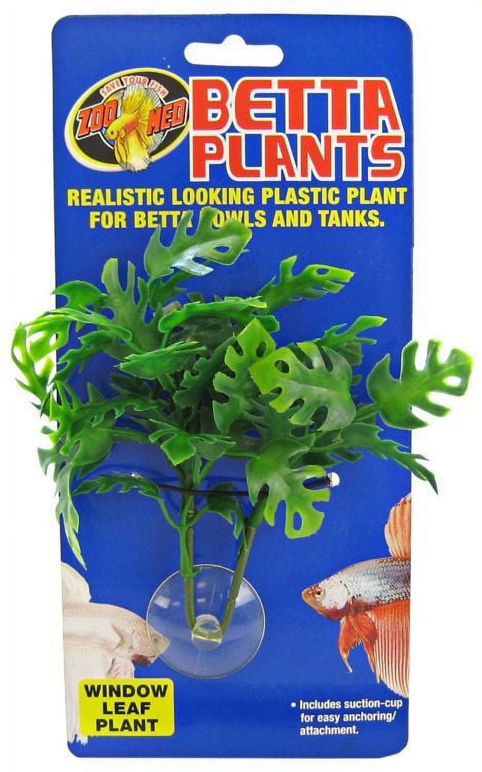 Zoo Med Betta Plant Window Leaf Green 1ea - Walmart.com
