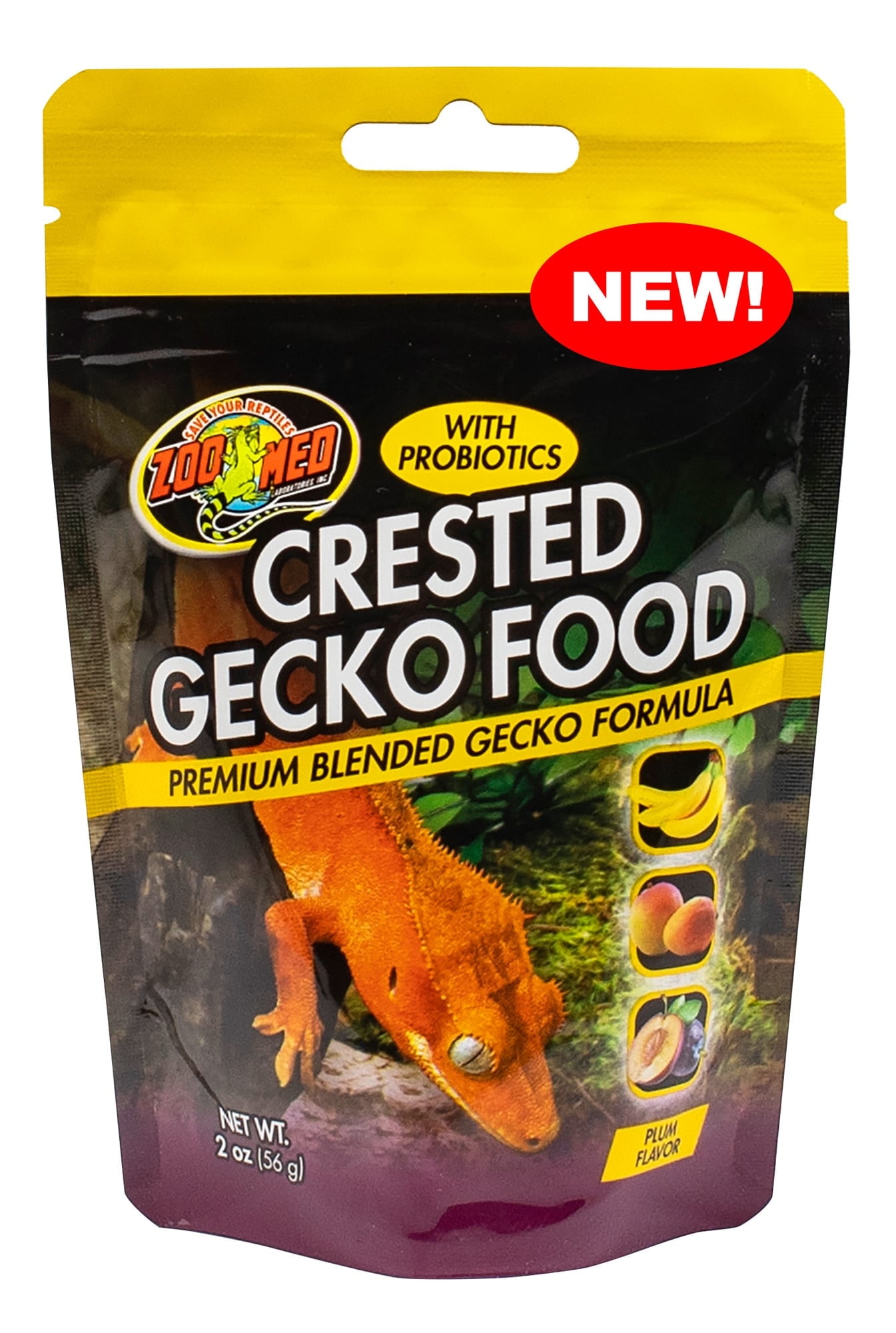 Zoo Med Crested Gecko Food with Probiotics Premium Blended Gecko ...