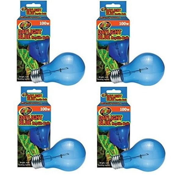 Zoo Med Daylight Blue Reptile Bulb, 100 Watt, Heat Lamp for Snakes ...