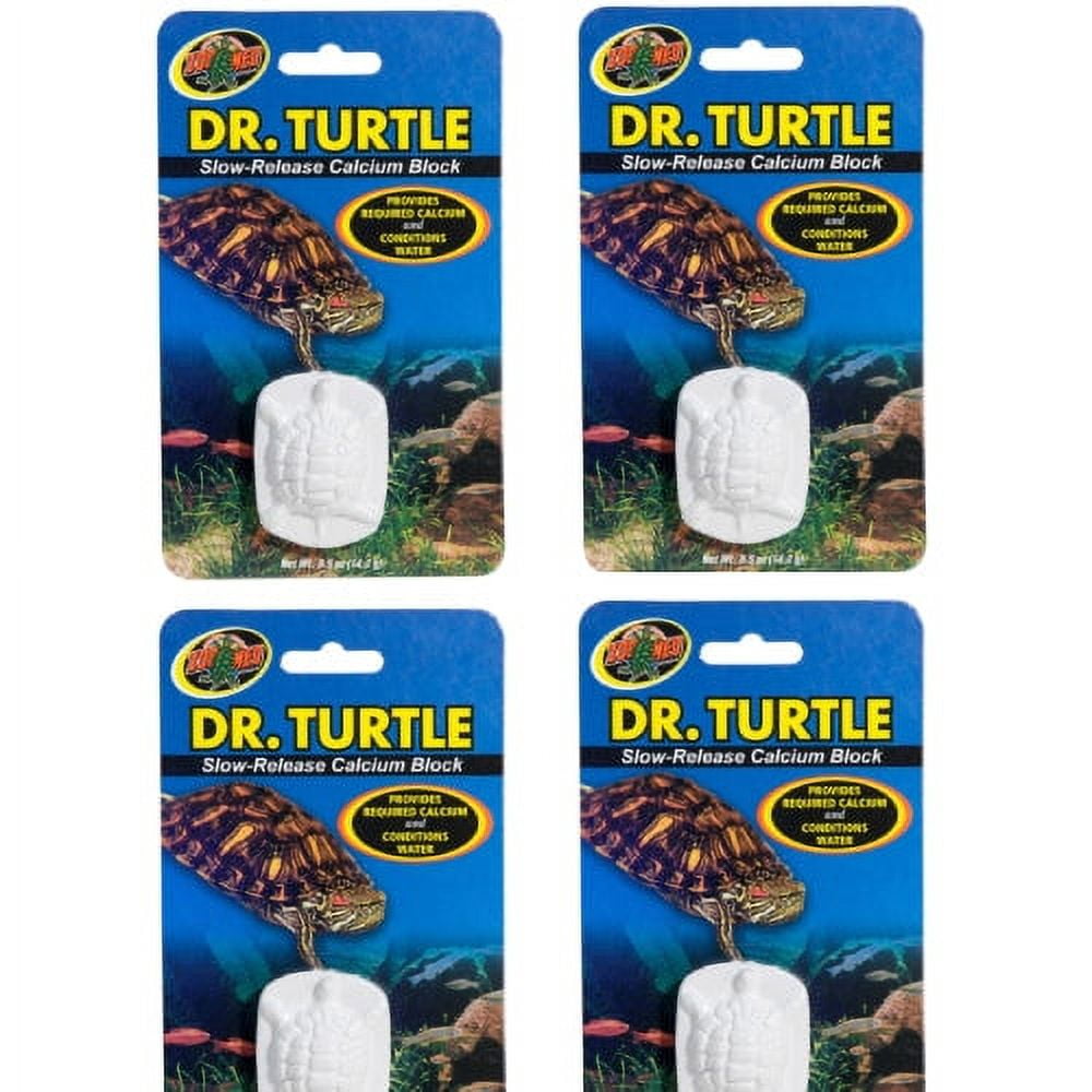 Zoo Med Dr.Turtle Slow-Release Sulfa Calcium Block Conditions Water 4PCK - Walmart.com