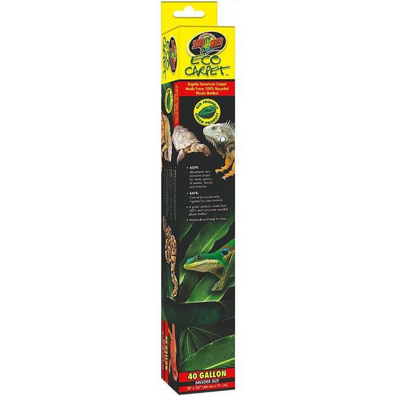 Zoo Med Eco Carpet Reptile Carpet - Green - 40 gal breeder (18" x 36 ...