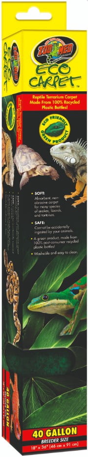 Zoo Med Eco Carpet Reptile Terrarium Carpet Green - Walmart.com