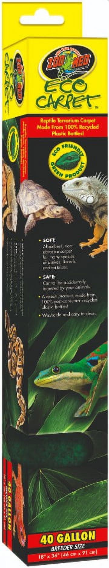 Zoo Med Eco Carpet Reptile Terrarium Carpet Green - Walmart.com