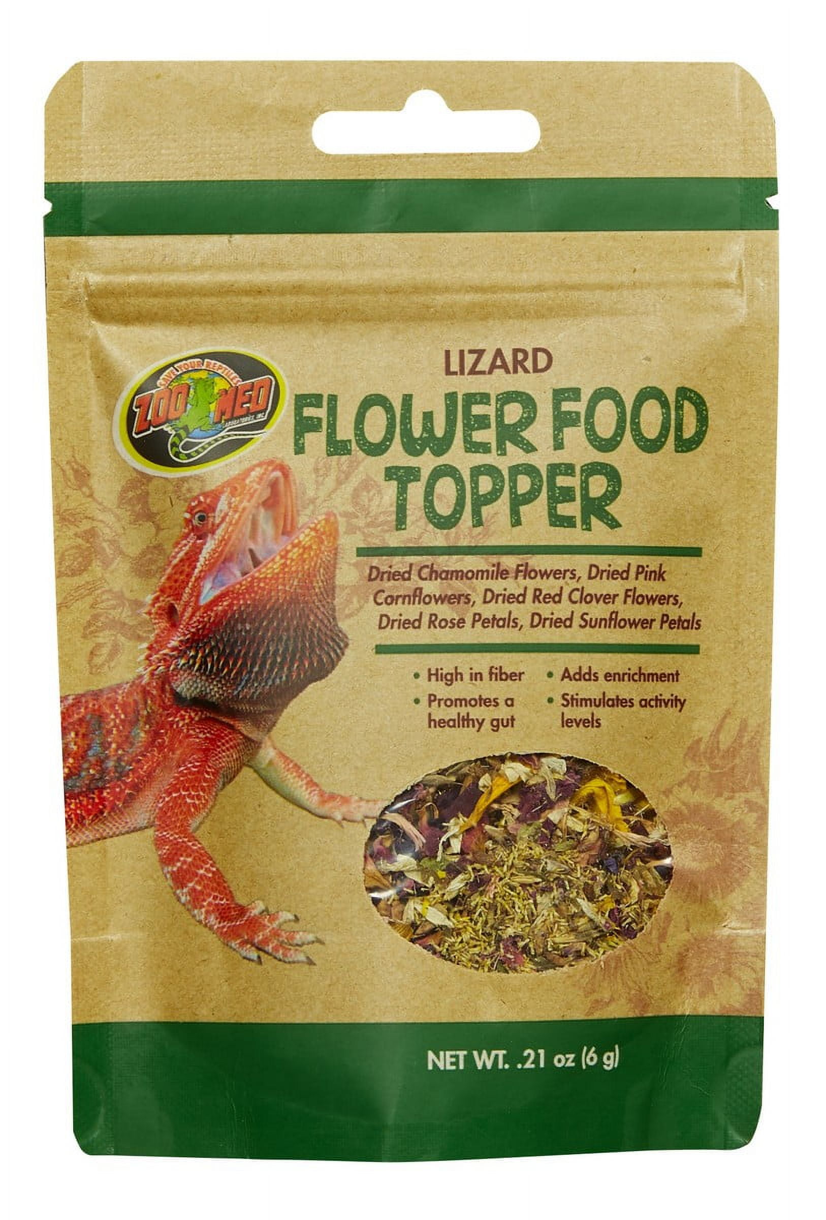 Zoo Med Laboratories Lizard Flower Food Topper 0.21 Oz - Walmart.com
