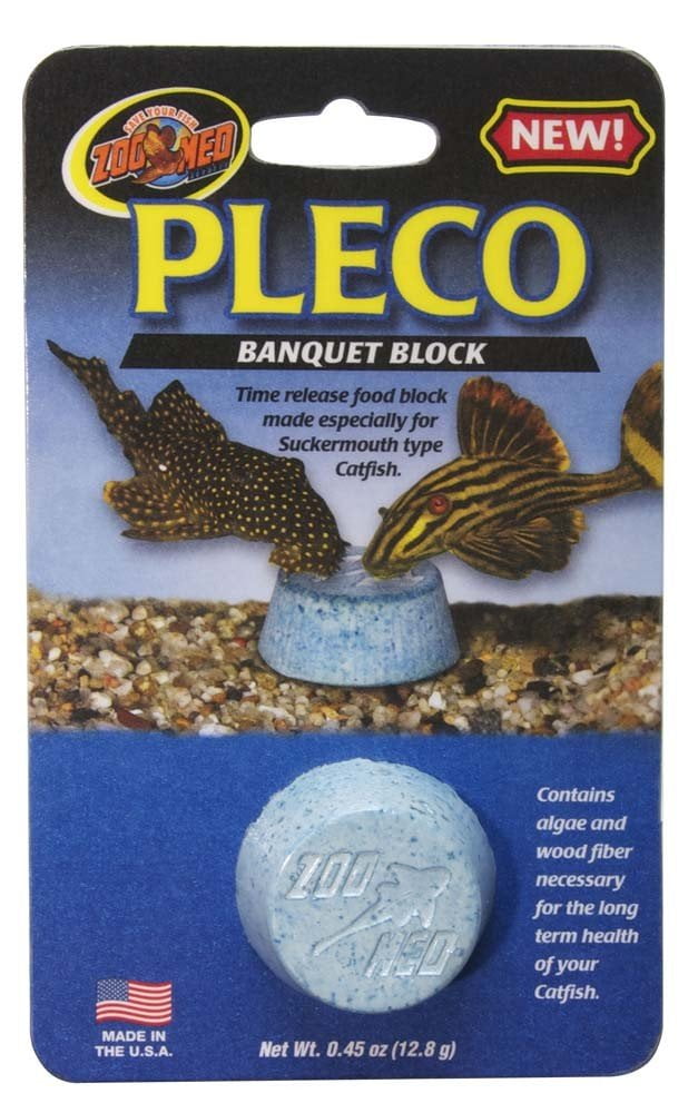 Zoo Med Labs Pleco Banquet Block: Fish Vacation Feeding, Sucker Mouth ...