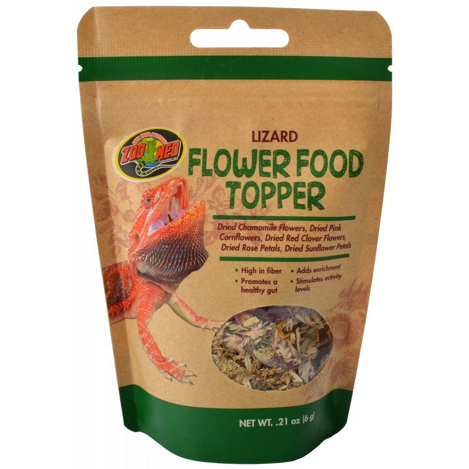 Zoo Med Lizard Flower Food Topper [Reptile Bearded Dragon Food, Reptile ...