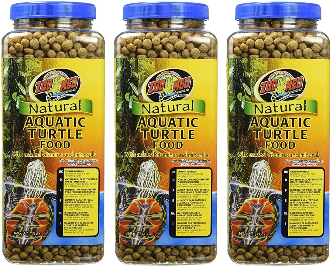 Zoo Med Natural Aquatic MMF7 Turtle Food (Pellets) 13 oz - Pack of 3 ...