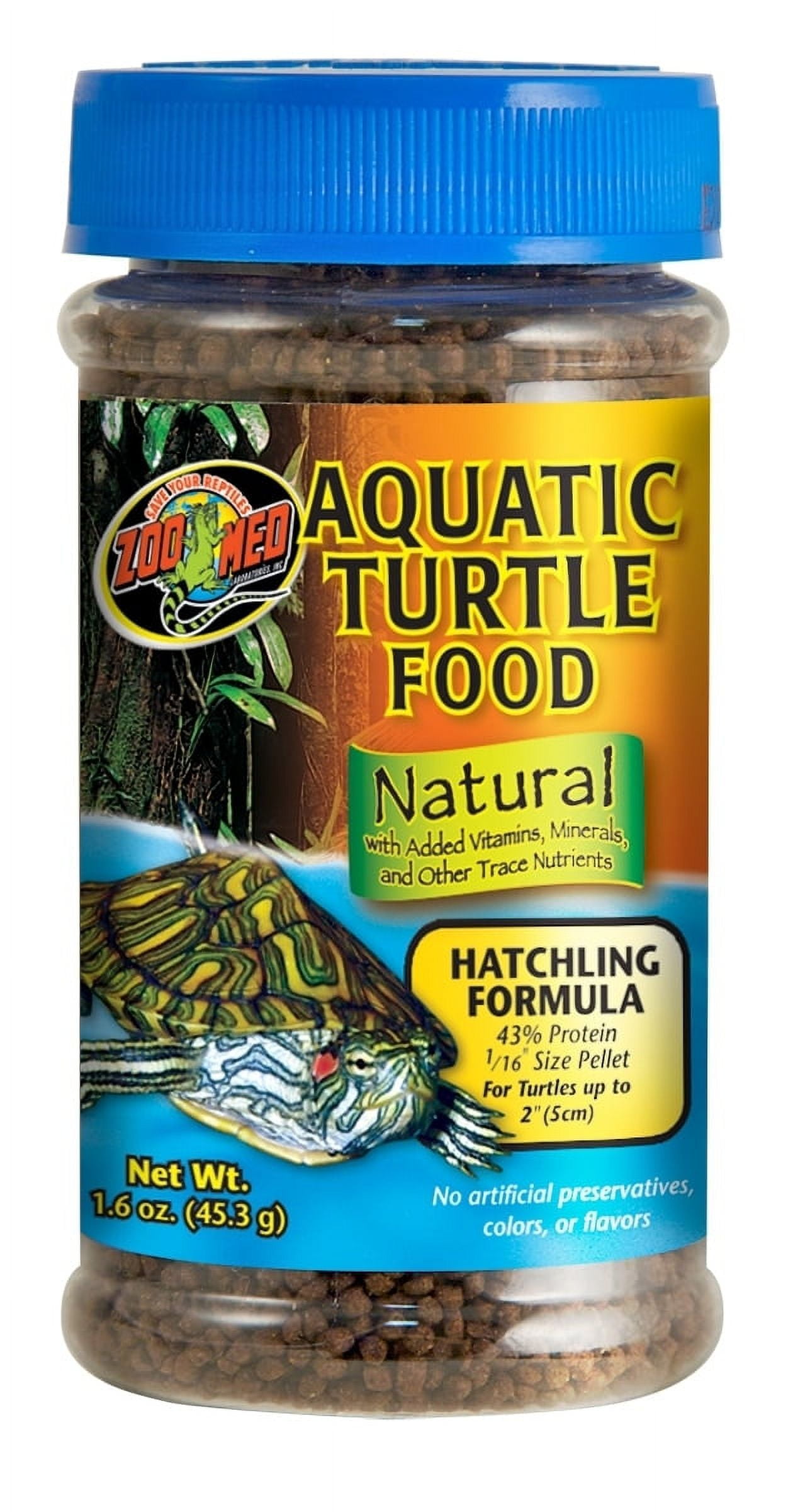 Zoo Med Natural Aquatic Turtle Food Hatchling Formula [Reptile Aquatic ...
