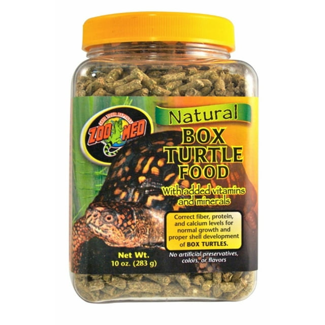 Zoo Med Natural Box Turtle Pellet Food, 10 oz - Feed for Pet Reptiles ...