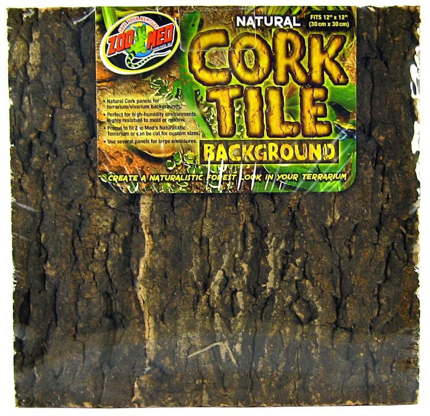 Zoo Med Natural Cork Tile Background for Terrariums [] 12" x 12" - 3 ...