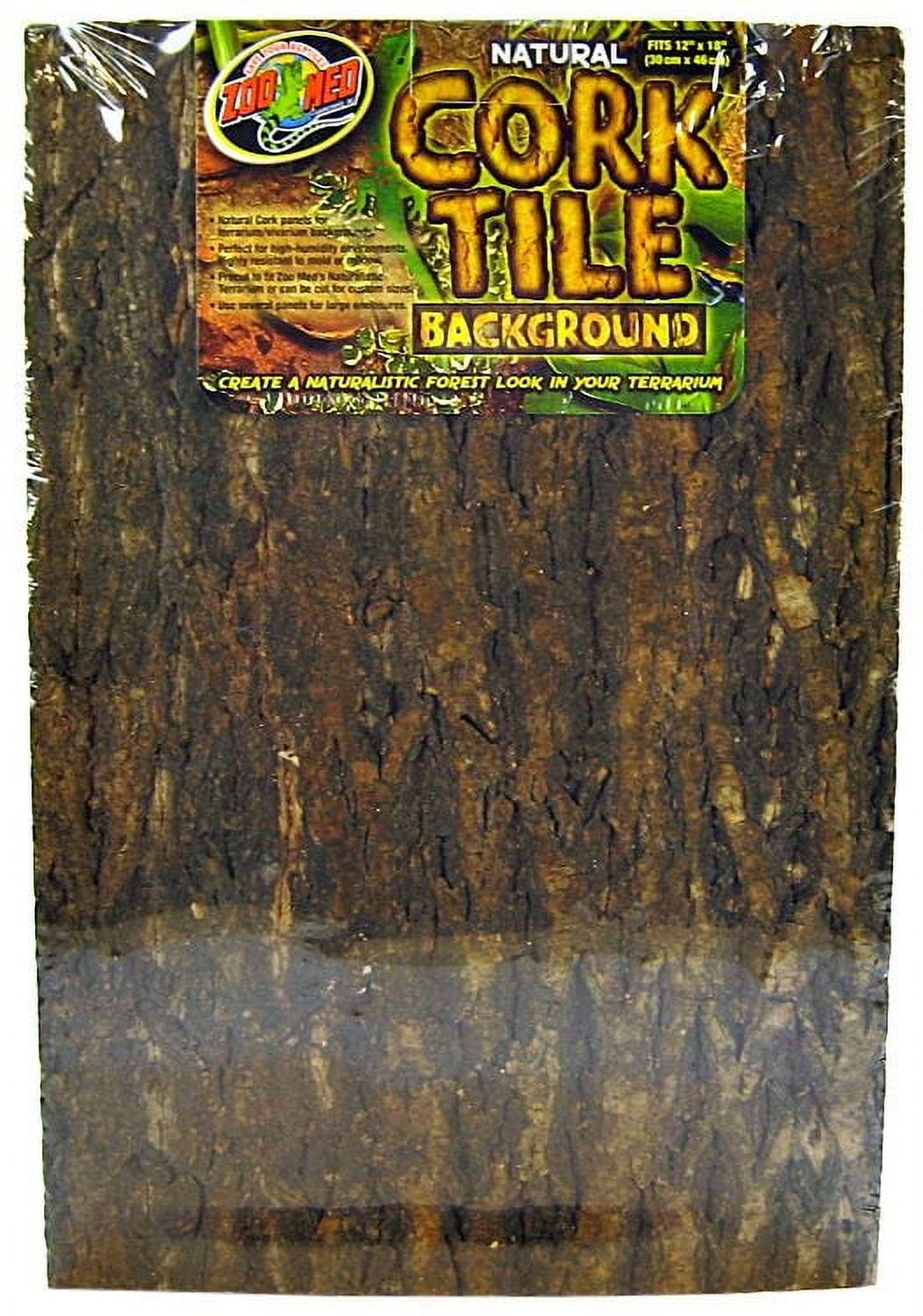 Zoo Med Natural Cork Tile Background for Terrariums [] 12" x 18" - 1 ...
