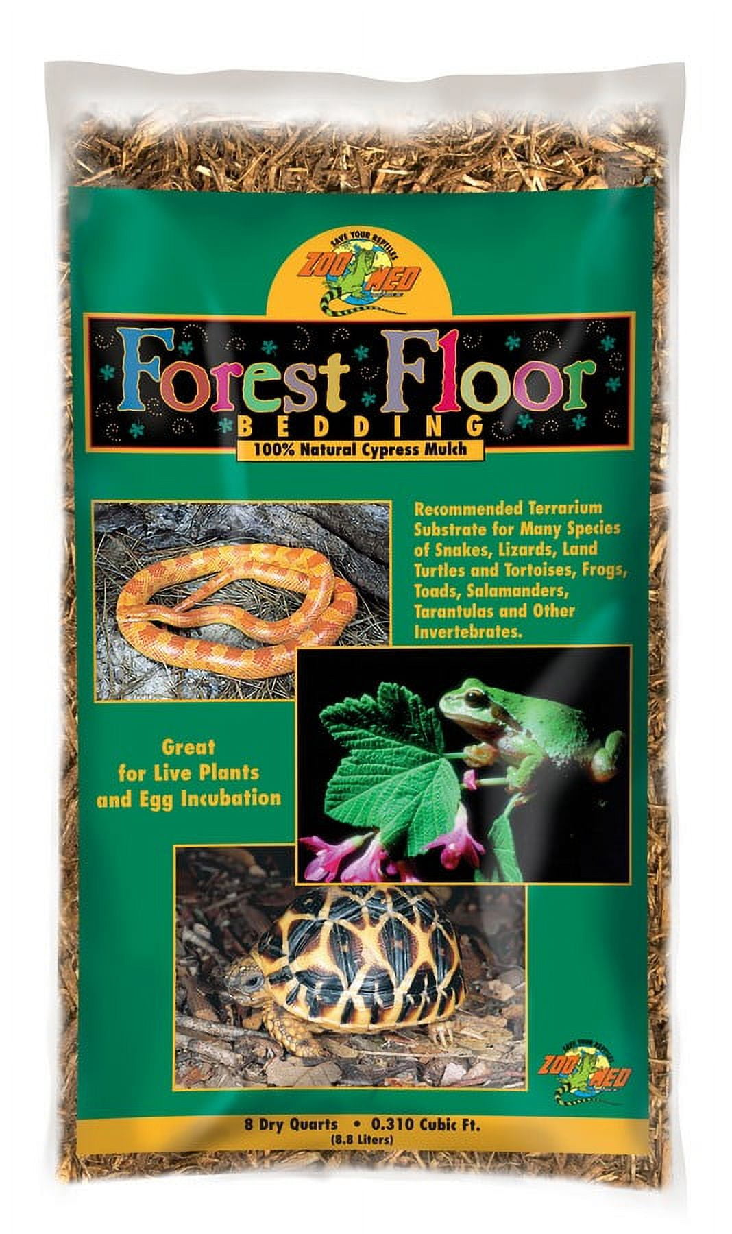 Zoo Med Forest Floor Bedding - Natural Cypress Mulch Terrarium ...