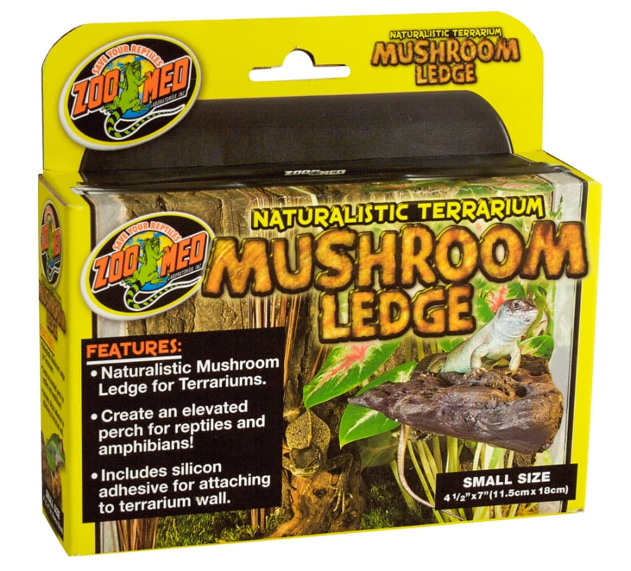 Zoo Med Naturalistic Terrarium Mushroom Ledge, Small Size, 4.5 Inches x ...