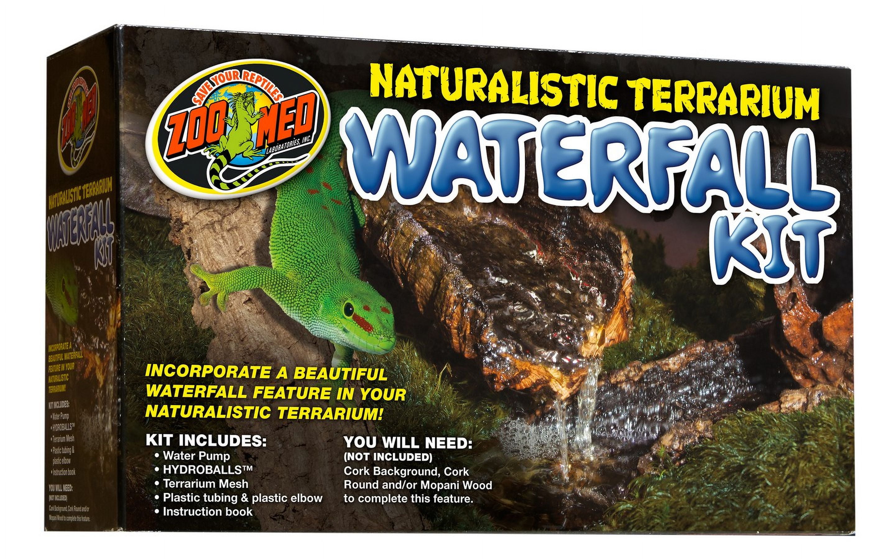 Zoo Med Naturalistic Terrarium Waterfall Kit [Reptile Habitat ...