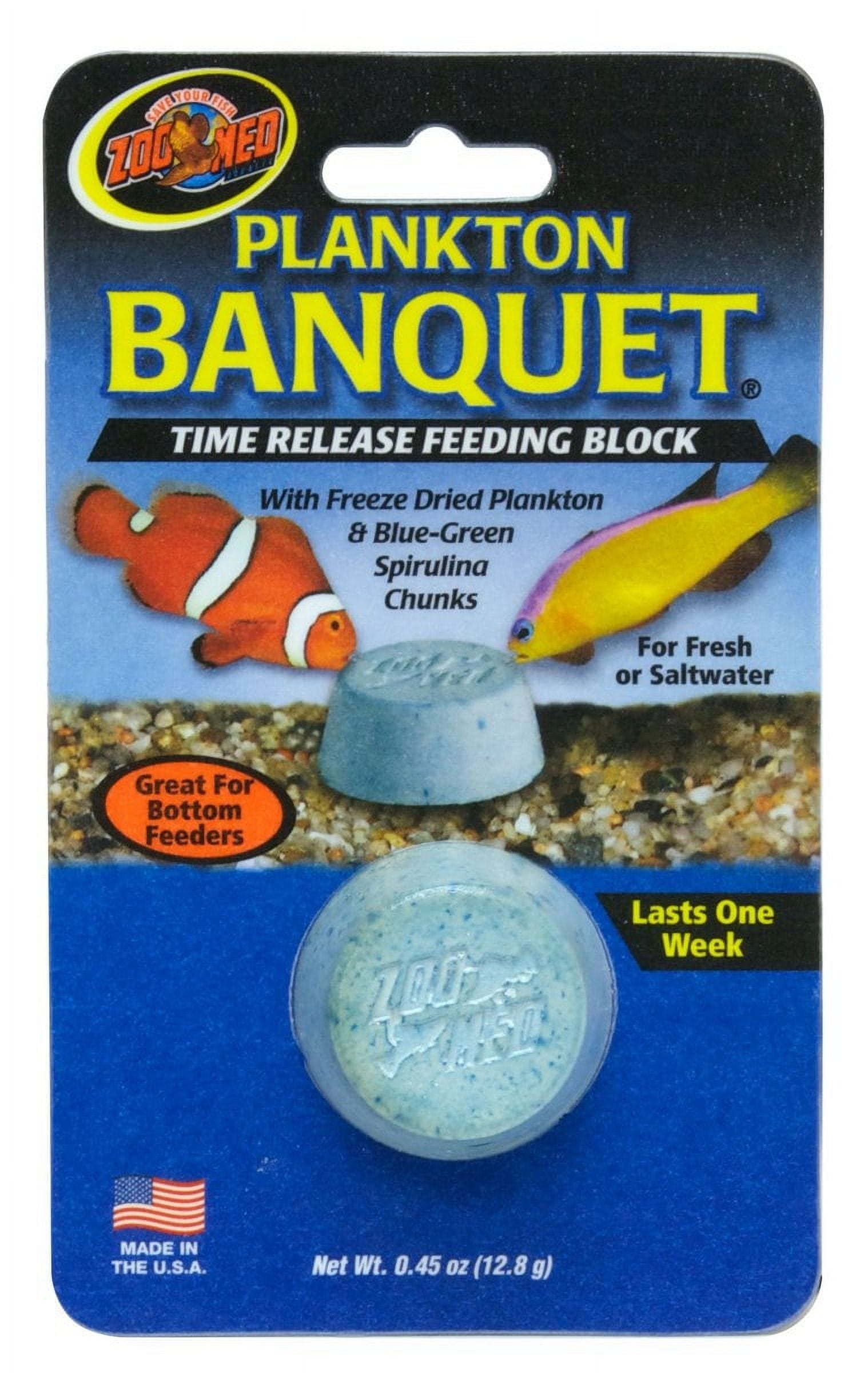 Zoo Med Plankton Banquet Fish Feeding Block - Regular - 1 Pack ...