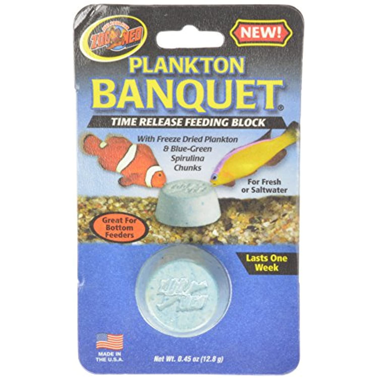 Zoo Med Plankton Banquet Fish Feeding Block - Regular - 1 Pack ...