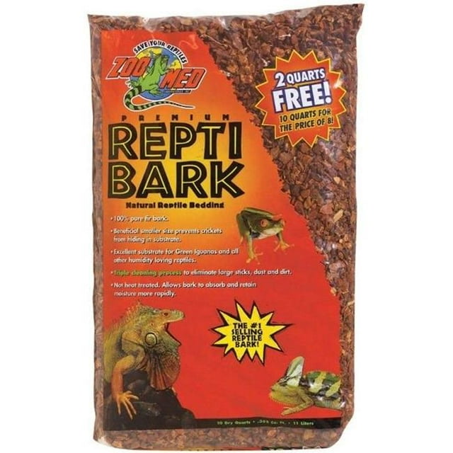 Zoo Med Repti Bark Premium Natural Reptile Bedding - 8 Quarts Pet ...