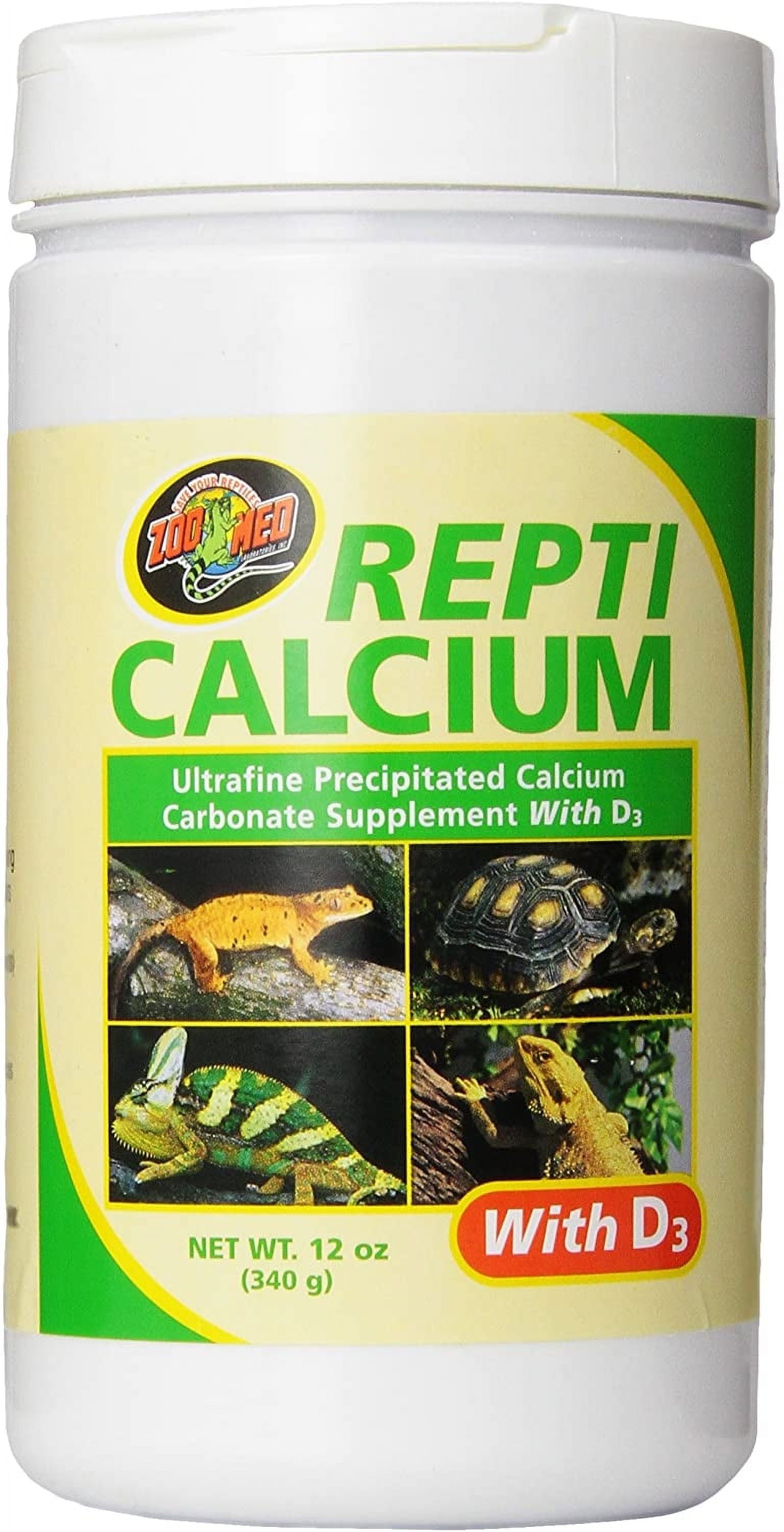Zoo Med Repti Calcium with D3 - High Bioavailability Reptile Supplement ...