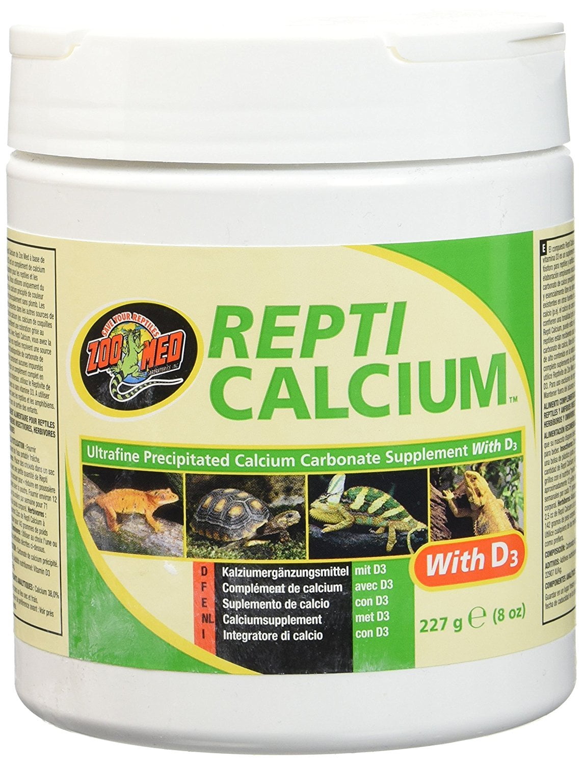Zoo Med Repti Calcium with Vitamin D3 Reptile Supplement 1ea/8 oz ...