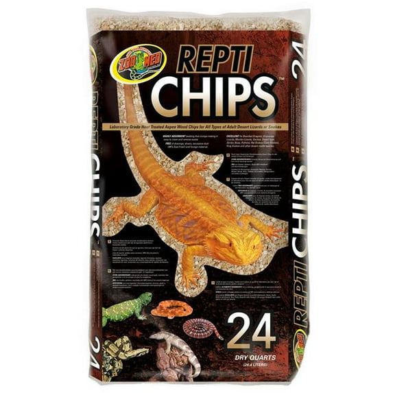Zoo Med Repti Chips Aspen Wood Chips for Desert Lizards and Snakes ...