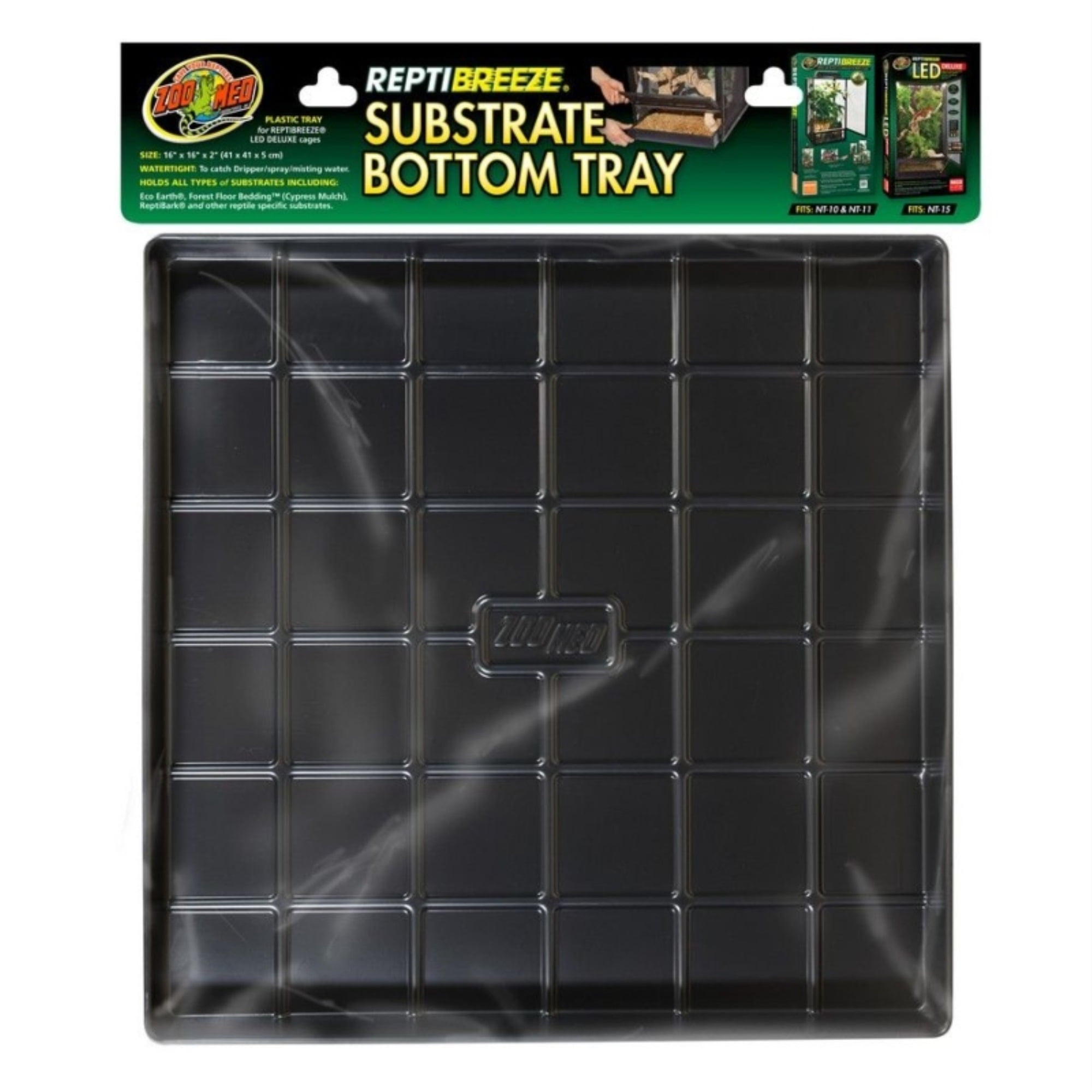 Zoo Med ReptiBreeze Substrate Tray - Durable, Easy Maintenance for ...