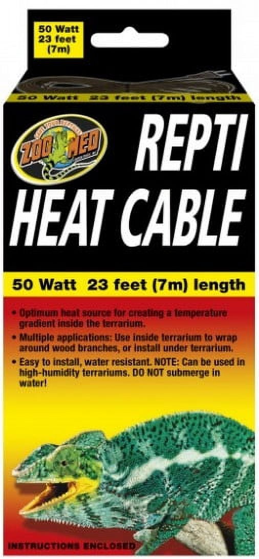 Zoo Med Reptile Heat Cable for Reptile Terrariums [Reptile Heat ...